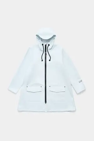 Stutterheim Mosebacke Patch Raincoat - Frost Grey
