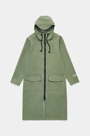 Stutterheim Stockholm Long Patch Raincoat