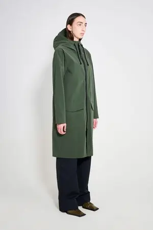 Stutterheim Stockholm Long Patch Raincoat