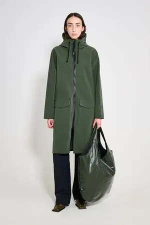 Stutterheim Stockholm Long Patch Raincoat
