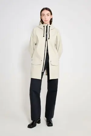 Stutterheim Stockholm Patch Raincoat - Pelican