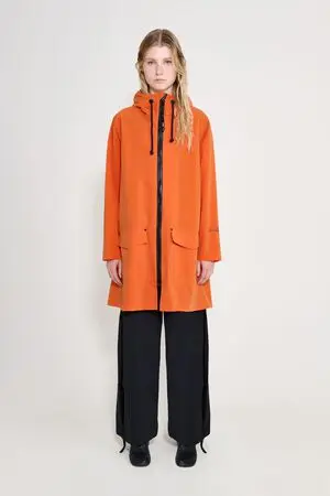 Stutterheim Mosebacke Patch Raincoat - Pumpkin