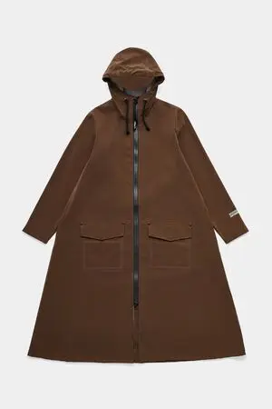 Stutterheim Mosebacke Long Patch Raincoat