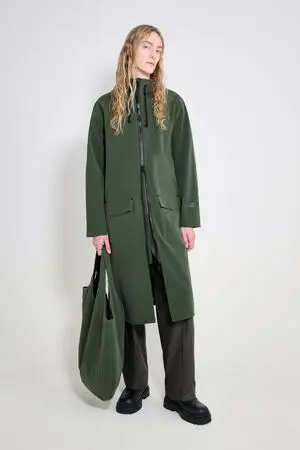 Stutterheim Stockholm Long Patch Raincoat
