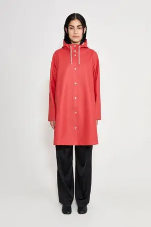 Stutterheim Mosebacke Lightweight Raincoat - Washed Red