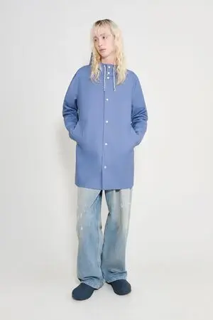Stutterheim Stockholm Lightweight Raincoat - Ash Blue