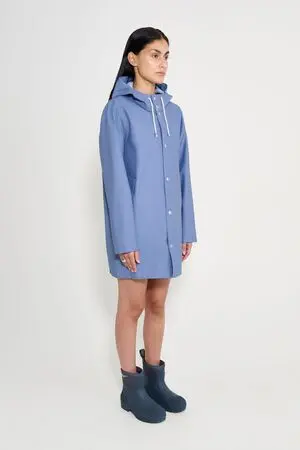 Stutterheim Stockholm Lightweight Raincoat - Ash Blue