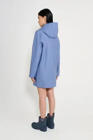 Stutterheim Stockholm Lightweight Raincoat - Ash Blue