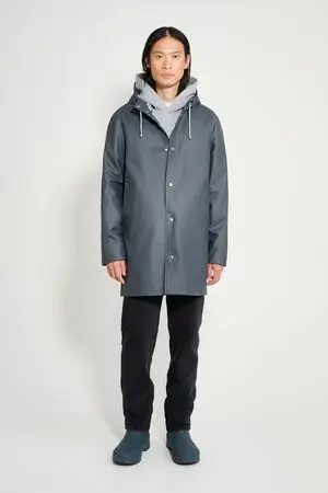 Stutterheim Stockholm Lightweight Raincoat - Charcoal