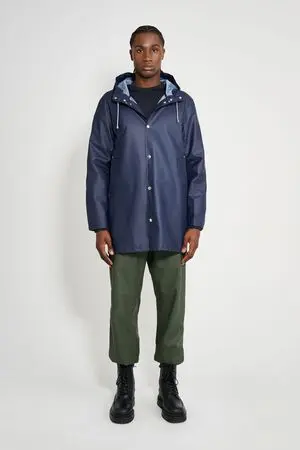 Stutterheim Stockholm Lightweight Raincoat - Navy