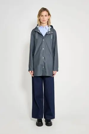 Stutterheim Stockholm Lightweight Raincoat - Charcoal