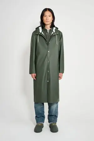 Stutterheim Stockholm Long Raincoat - Green