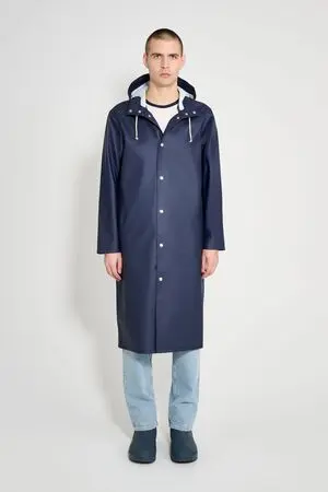 Stutterheim Stockholm Long Raincoat - Navy