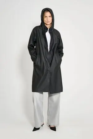 Stutterheim Stockholm Long Raincoat - Black