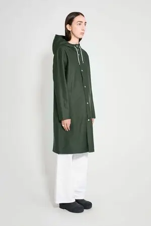Stutterheim Stockholm Long Raincoat - Green