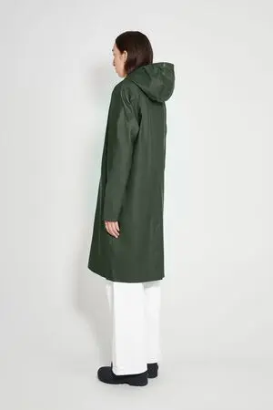 Stutterheim Stockholm Long Raincoat - Green