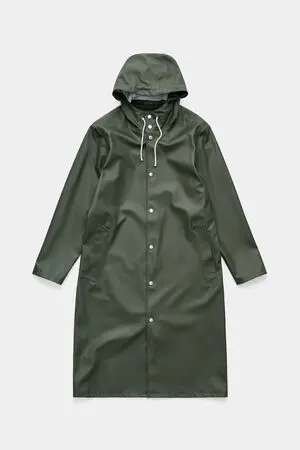 Stutterheim Stockholm Long Raincoat - Green