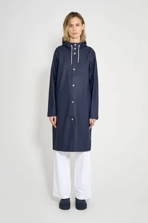Stutterheim Stockholm Long Raincoat - Navy