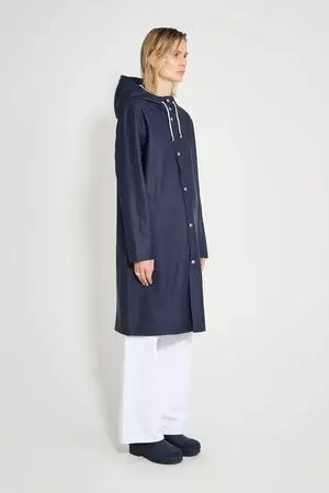 Stutterheim Stockholm Long Raincoat - Navy