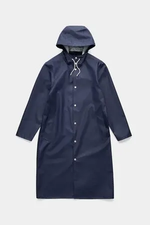 Stutterheim Stockholm Long Raincoat - Navy