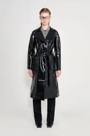 Stutterheim Kista Opal Trench Coat - Black