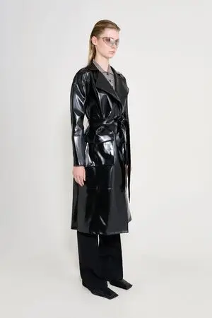 Stutterheim Kista Opal Trench Coat - Black