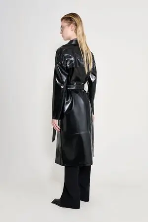 Stutterheim Kista Opal Trench Coat - Black