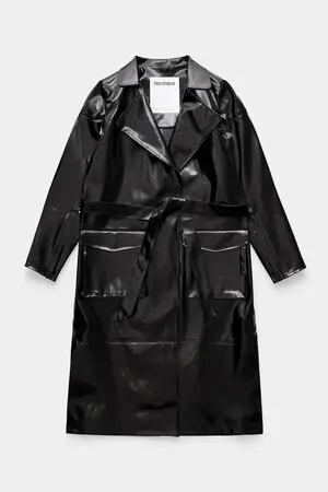 Stutterheim Kista Opal Trench Coat - Black