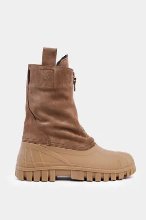 Stutterheim Patrol Zip Boot Suede /fudge