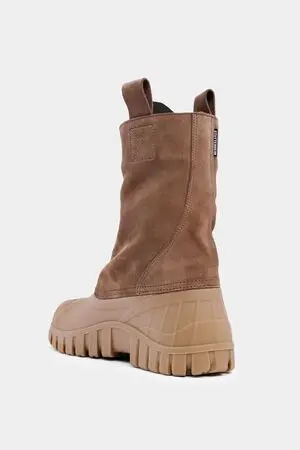 Stutterheim Patrol Zip Boot Suede /fudge