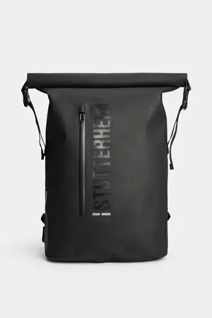 Stutterheim Rain Rolltop 25l Backpack - Black