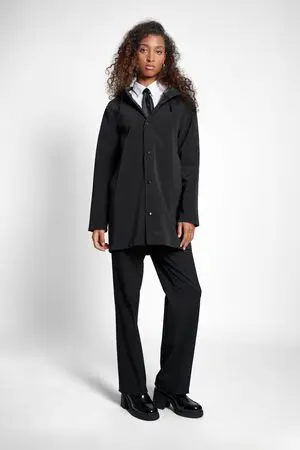 Stutterheim Stockholm Matte Raincoat - Black