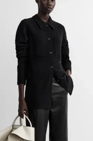 TOTEME Cashmere Shirt - Black
