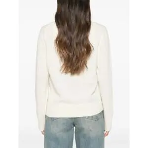 GANNI Neutrals Knitwear Jumpers - Cream