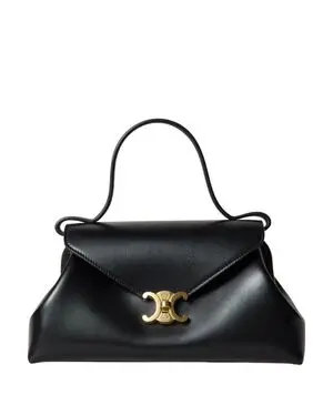 Celine Small Flair In Shiny Calfskin - Black