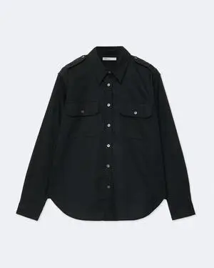 ALLSAINTS Maven Relaxed-fit Military Shirt - Black