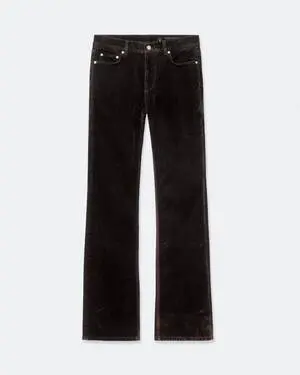 ALLSAINTS Eve Flocked Denim High-rise Bootcut Jeans - Flock