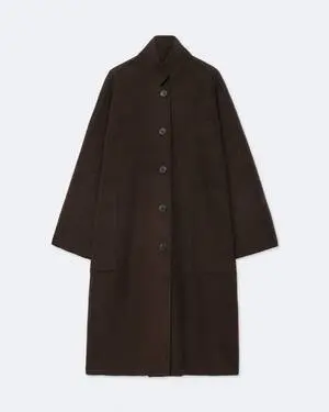 ALLSAINTS Effie Wool-blend Cocoon Coat - Brown