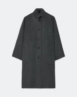 ALLSAINTS Effie Wool-blend Cocoon Coat - Grey
