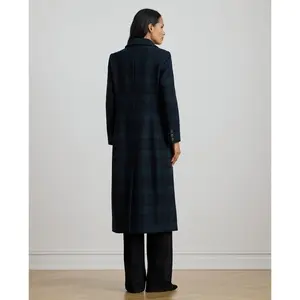 Ralph Lauren Double-breasted Plaid Coat