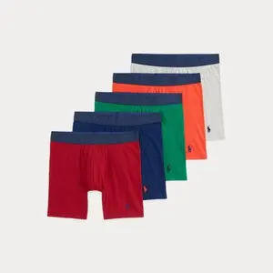Ralph Lauren 4d-flex Cotton-blend Boxer Brief 5-pack - Assorted