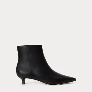 Ralph Lauren Francesca Calfskin Bootie - Black