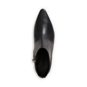 Ralph Lauren Francesca Calfskin Bootie - Black