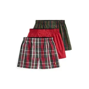 Ralph Lauren Classic Fit Woven Cotton Boxer 3-pack
