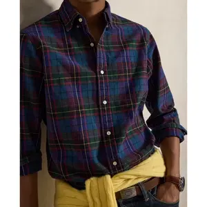 Ralph Lauren Classic Fit Plaid Brushed Oxford Shirt