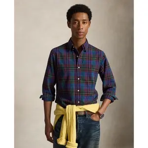 Ralph Lauren Classic Fit Plaid Brushed Oxford Shirt