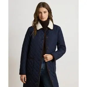 Ralph Lauren Faux-shearling-trim Quilted Jacket