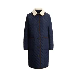 Ralph Lauren Faux-shearling-trim Quilted Jacket