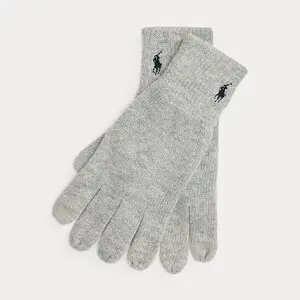 Ralph Lauren Signature Pony Knit Touch Gloves - Andover Heather