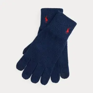 Ralph Lauren Signature Pony Knit Touch Gloves - Hunter Navy